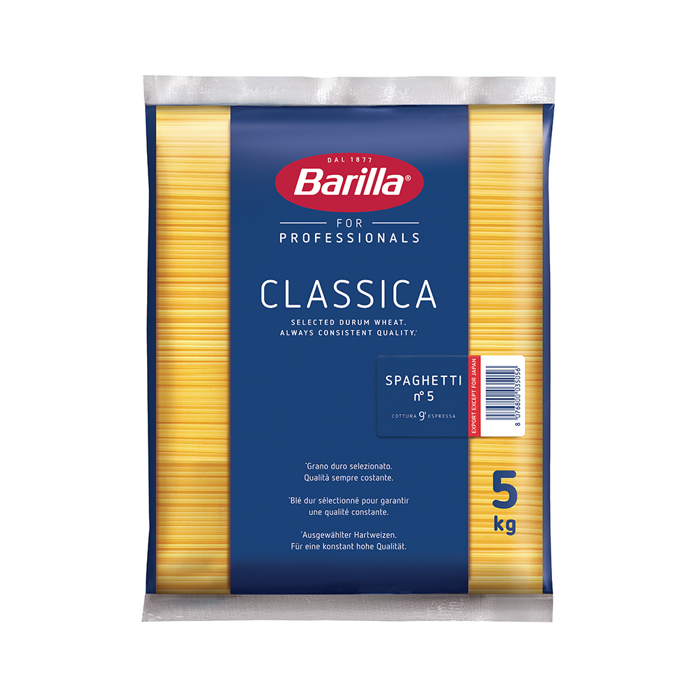 Barilla Spaghetti No.5 3x5kg - Mayers Fine Food