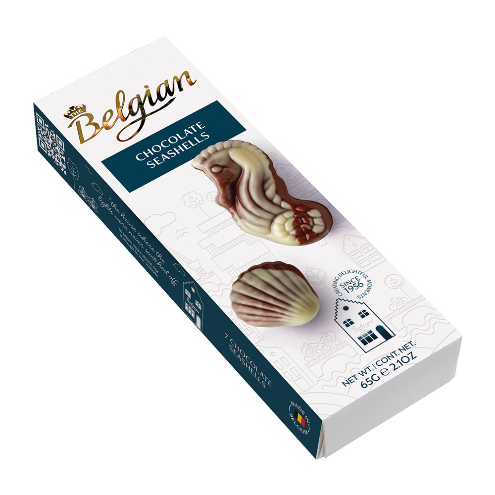 The Belgian Chocolate Seashells 65g - Mayers Fine Food