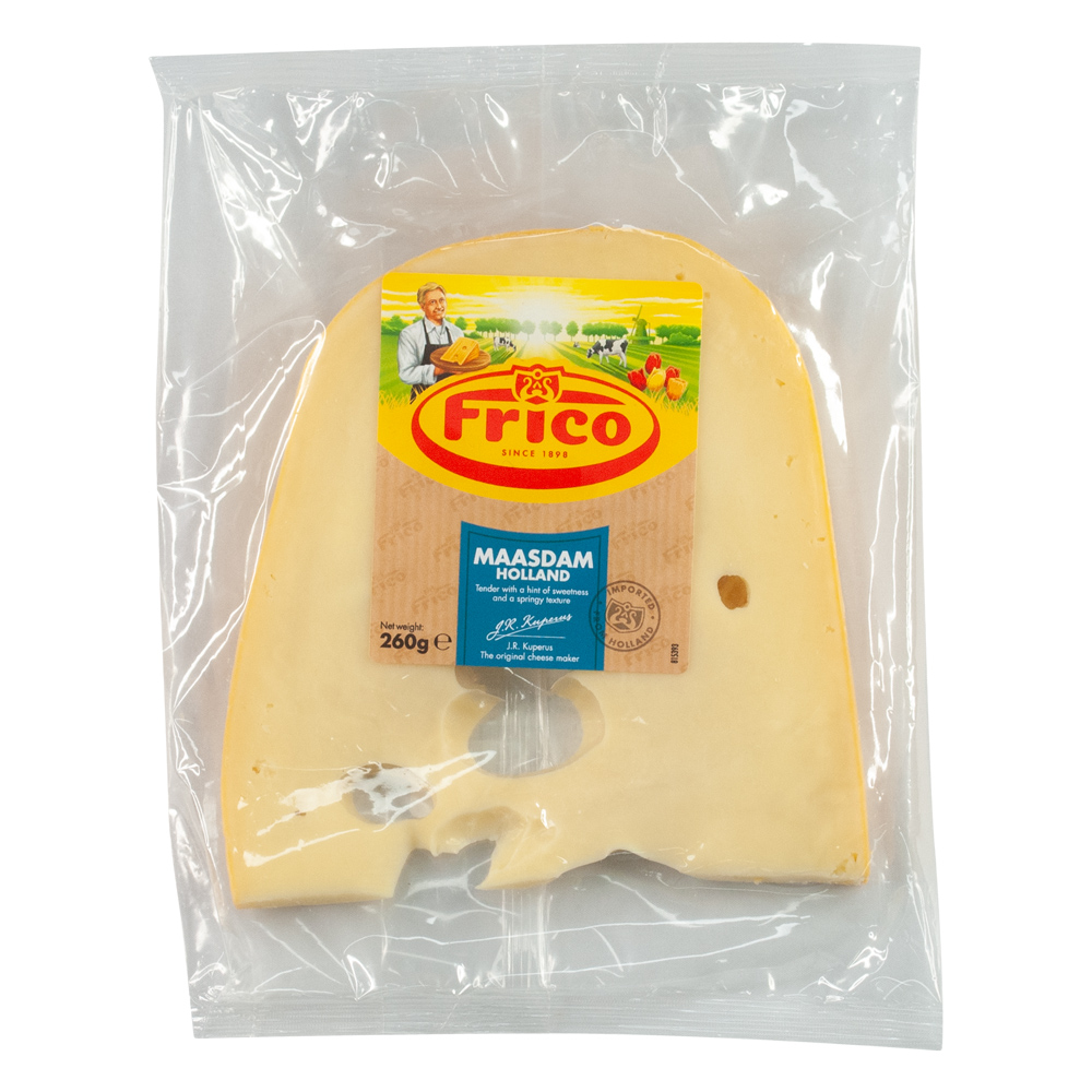 FRICO MAASDAM WEDGE 7X260G FRICO - Mayers Fine Food - Mayers Fine Food