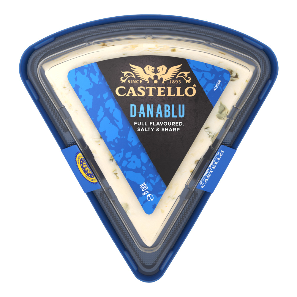 Castello Traditional Danish Blue 10x100g - Mayers Fine Food