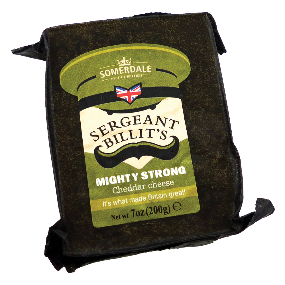Somerdale Sergeant Billit's Strong Cheddar Cheese 12x200g - Mayers Fine ...