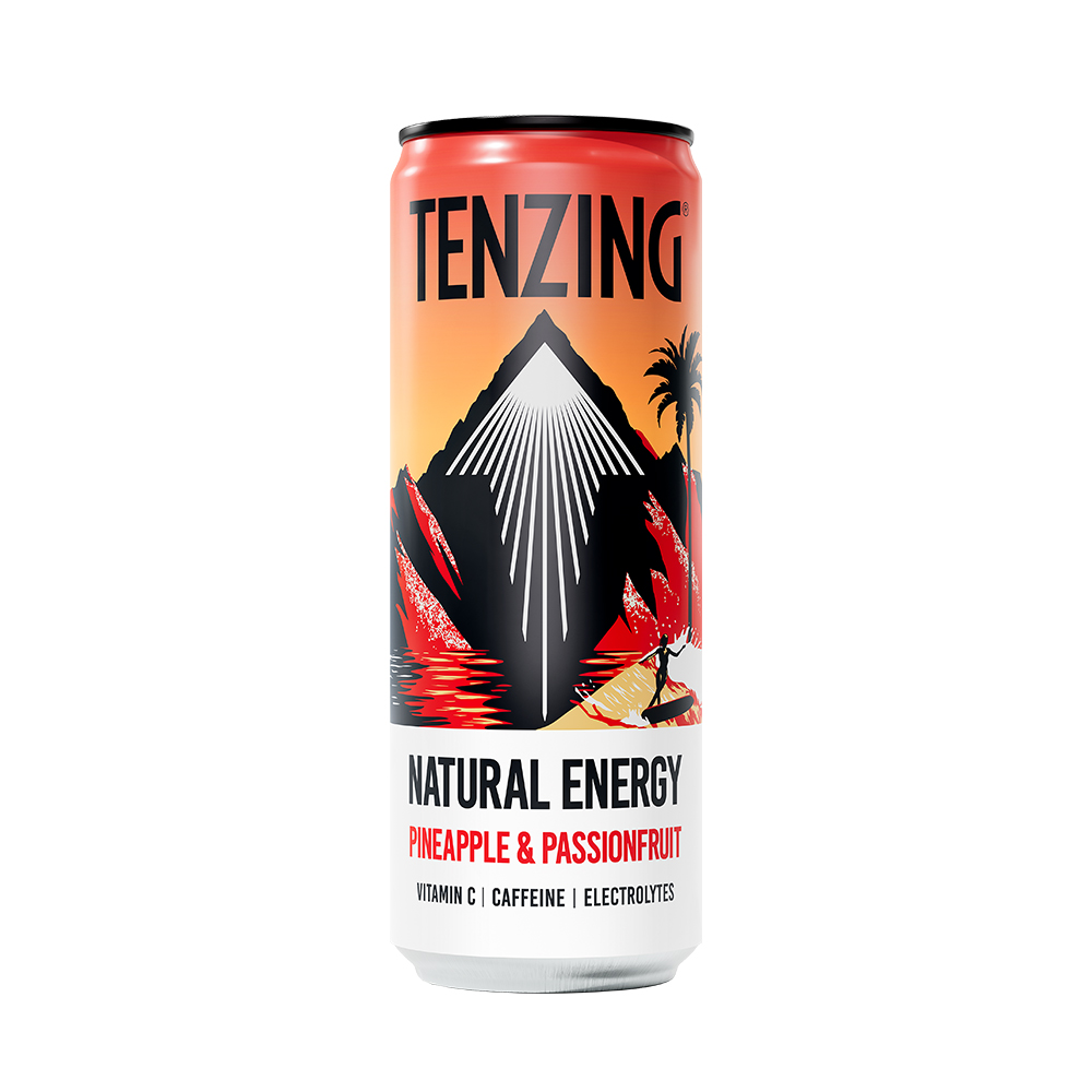 Tenzing Natural Energy Pineapple & Passionfruit Cans 12x330ml - Mayers ...